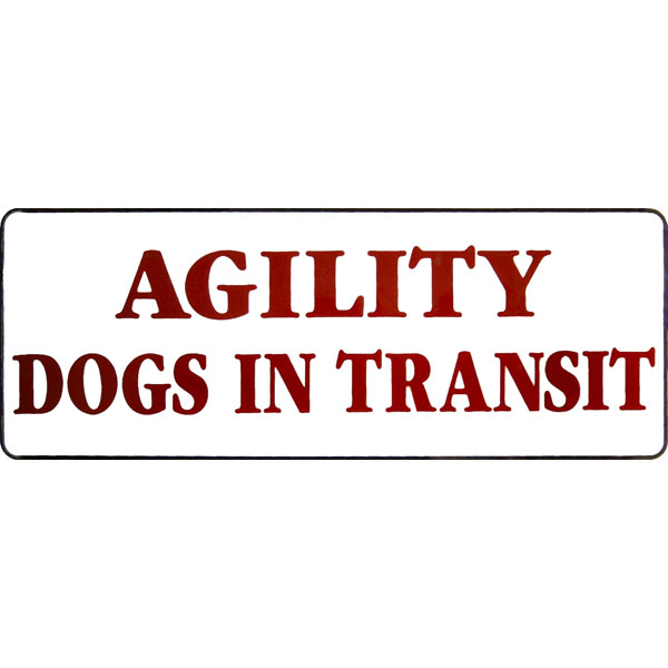 "Agility Dogs In Transit" Sticker