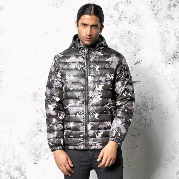 Camo Hooded Padded Jacket